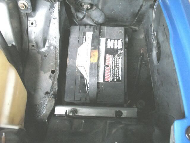 Battery Relocation Under Passenger Headlight - Pennock's Fiero Forum