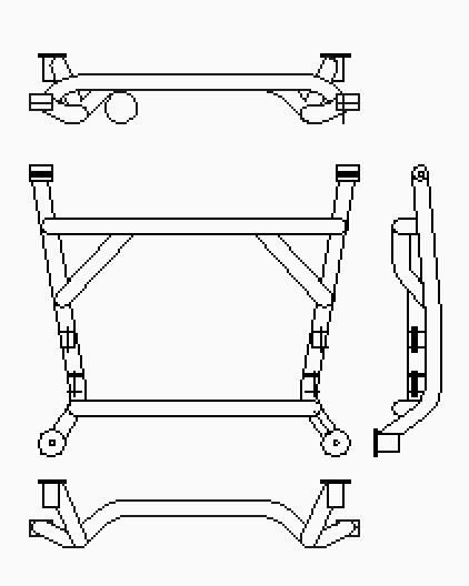 Tube cradles modeled after 88' cradle?? - Pennock's Fiero Forum
