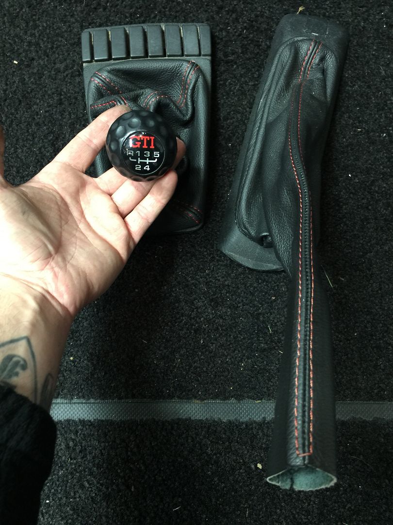 (WA) - FS: A/E shift knob and Redline black leather w/ red stitch boots ...