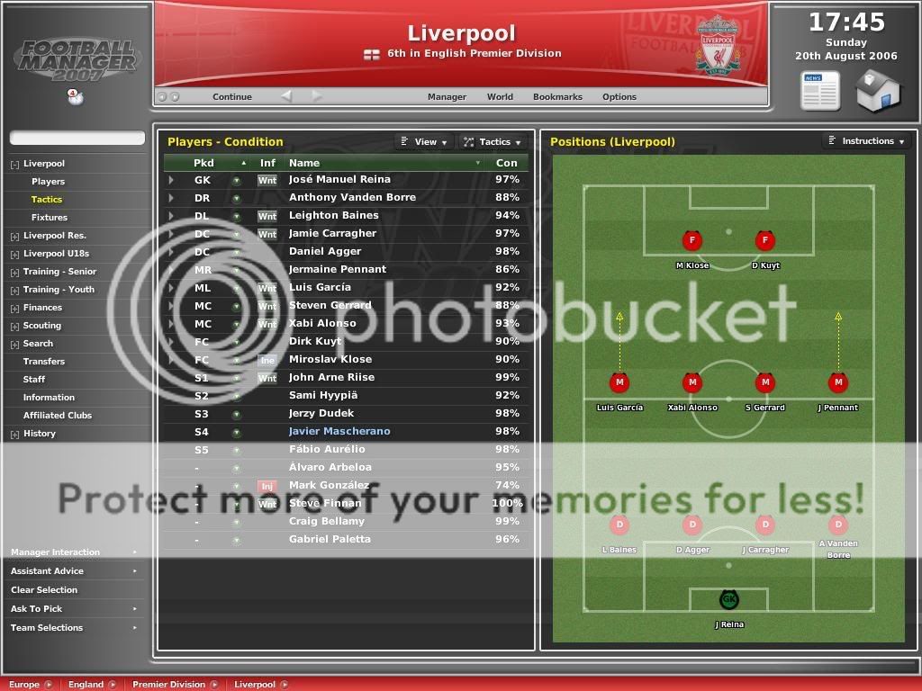 My Liverpool Team How can i improve - Football Manager 2007 Forum ...
